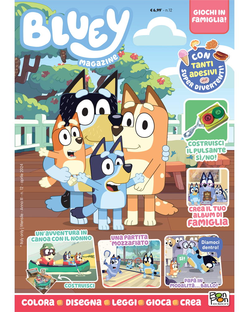 Bluey Magazine n. 12 con Macchina