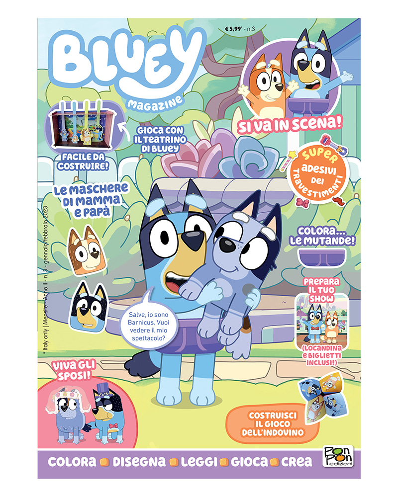 Bluey Magazine n. 3 con Teatrino